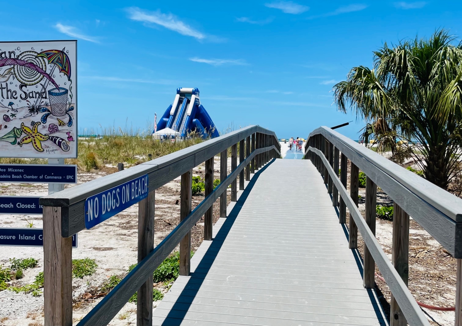 Clearwater Beach Waterslide, Treasure Island and Cabana location